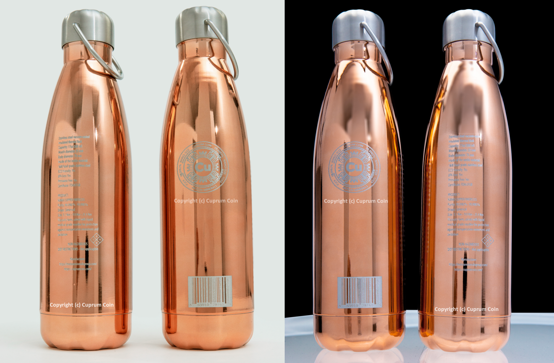 Cuprum Coin created a package of 500g of nano copper powder, with an ...