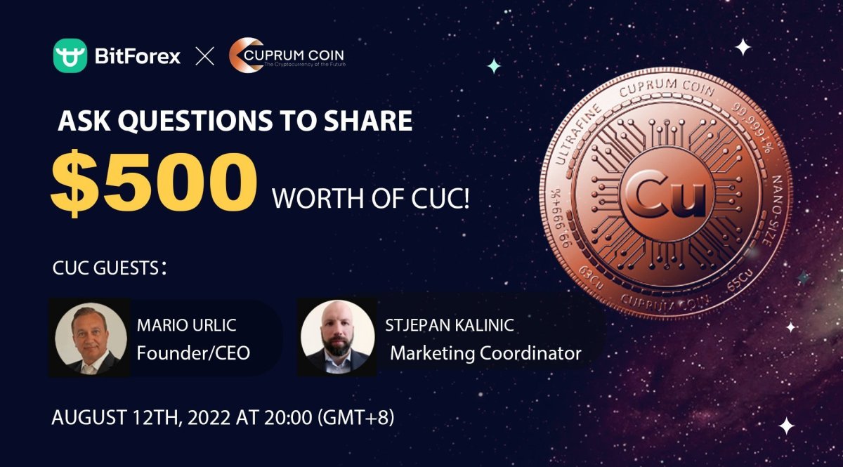 CUC AMA – Ask Questions to Share $500 Worth of CUC Prize Pool! – Cuprum ...
